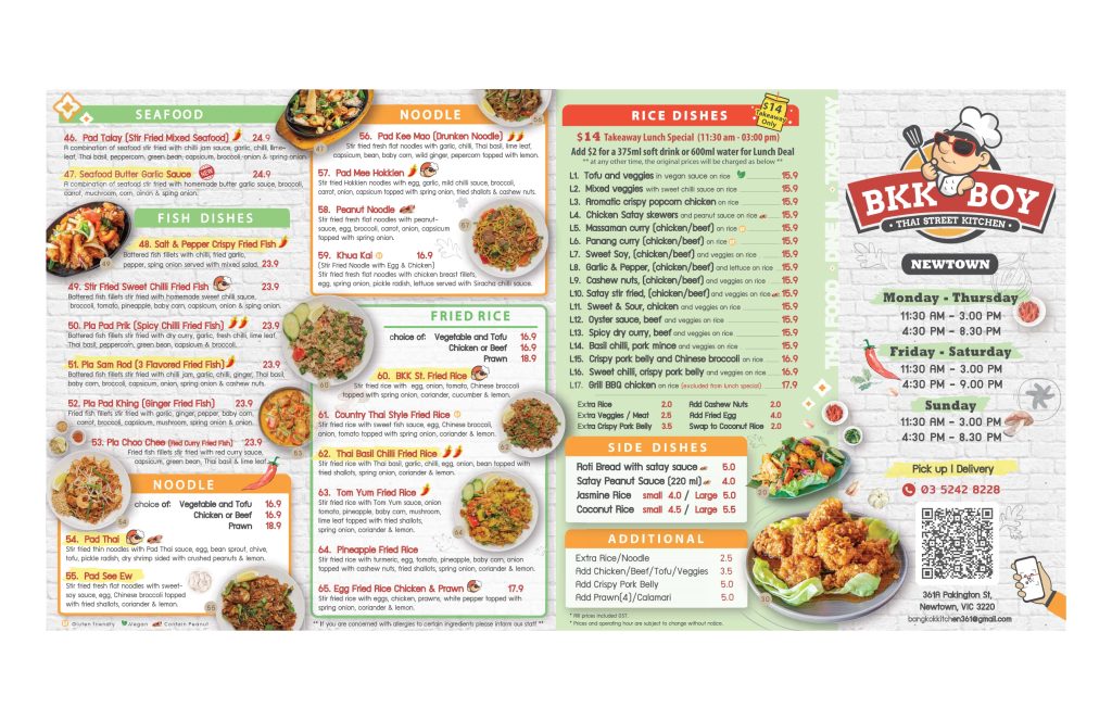 menu - BKK Boy Thai Street Kitchen